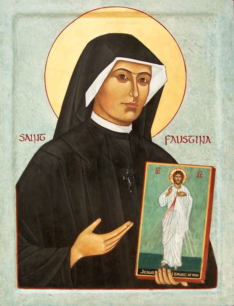 Saint Faustina Catholic Orthodox Icons Byzantine Icon Greek Orthodox ...
