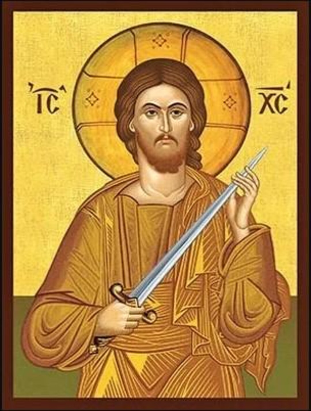 Orthodox Icons Byzantine Jesus Christ Icon the Swordbearer Greek ...
