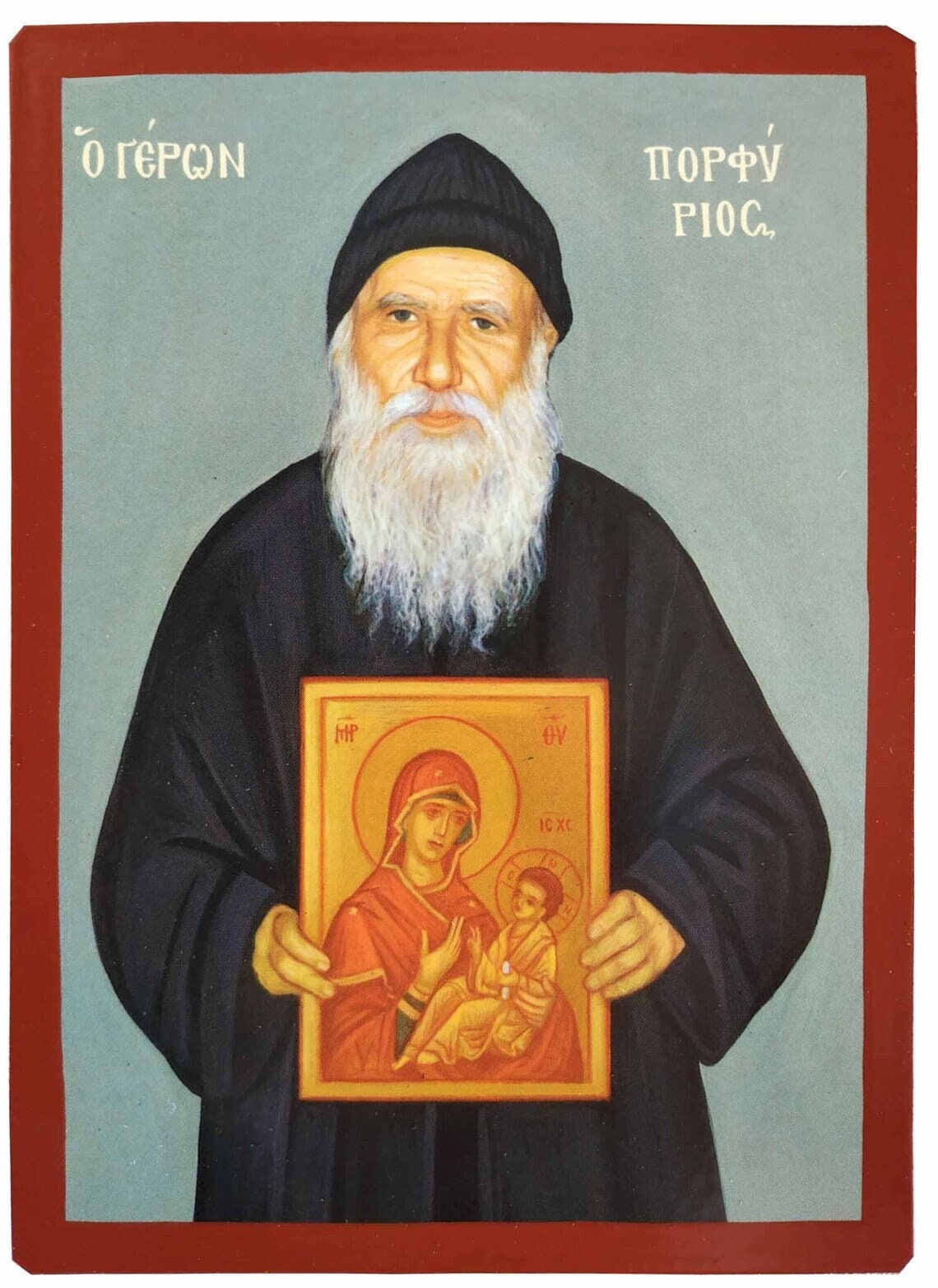 Orthodox Icons Byzantine Saint Porphyrius Icon Greek Orthodox - Etsy