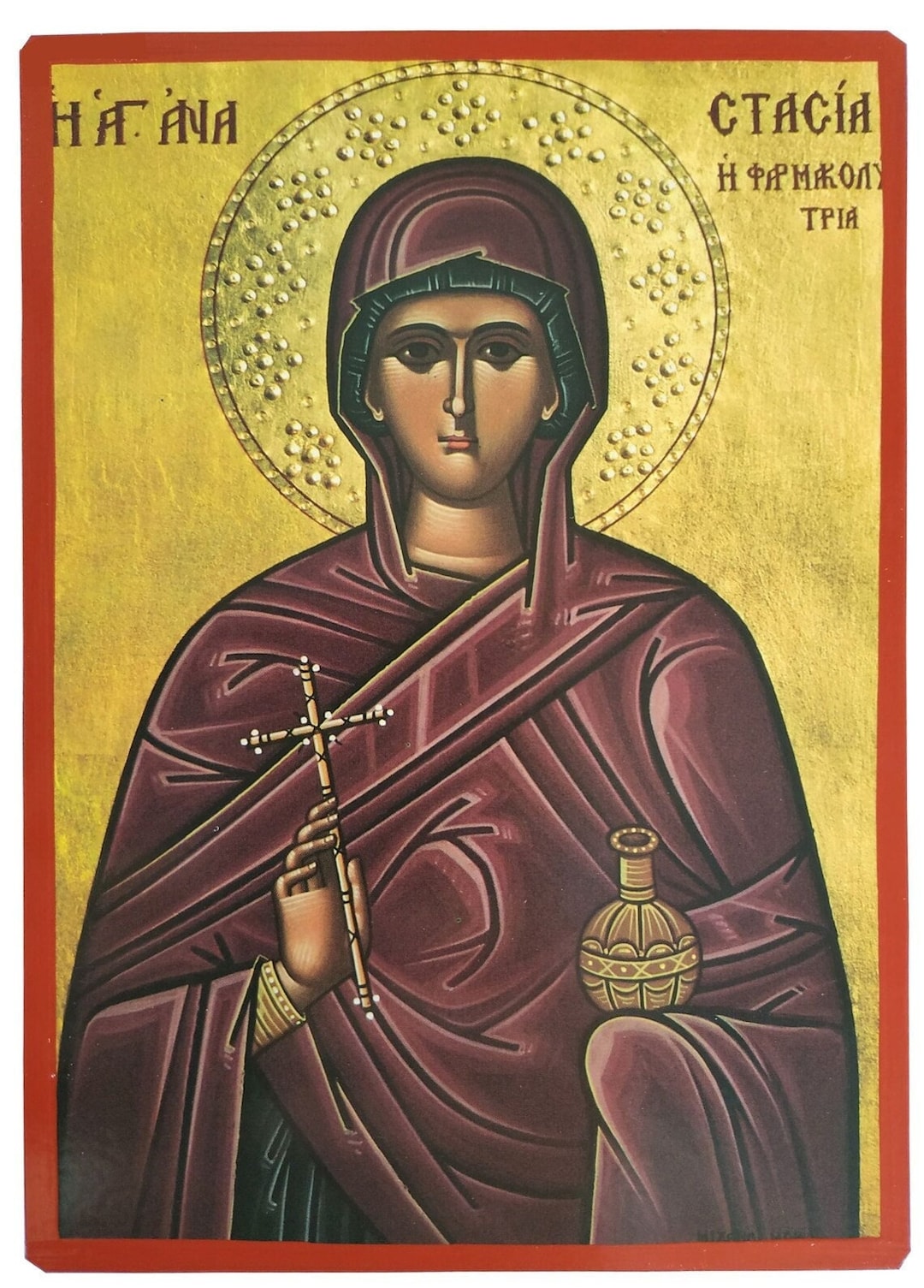 Orthodox Icons Byzantine Saint Anastasia Icon Greek Orthodox Icon ...