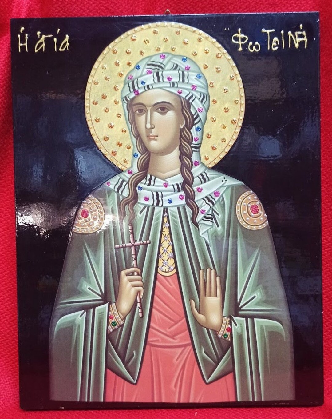 Orthodox Icons Byzantine Saint Photini Icon Greek Orthodox Icon ...