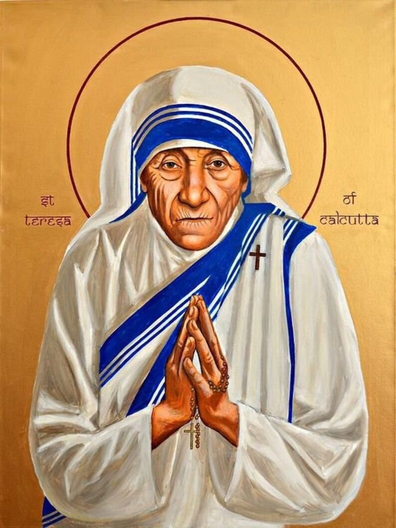 Saint Teresa of Calcutta Orthodox Catholic Icons Byzantine - Etsy