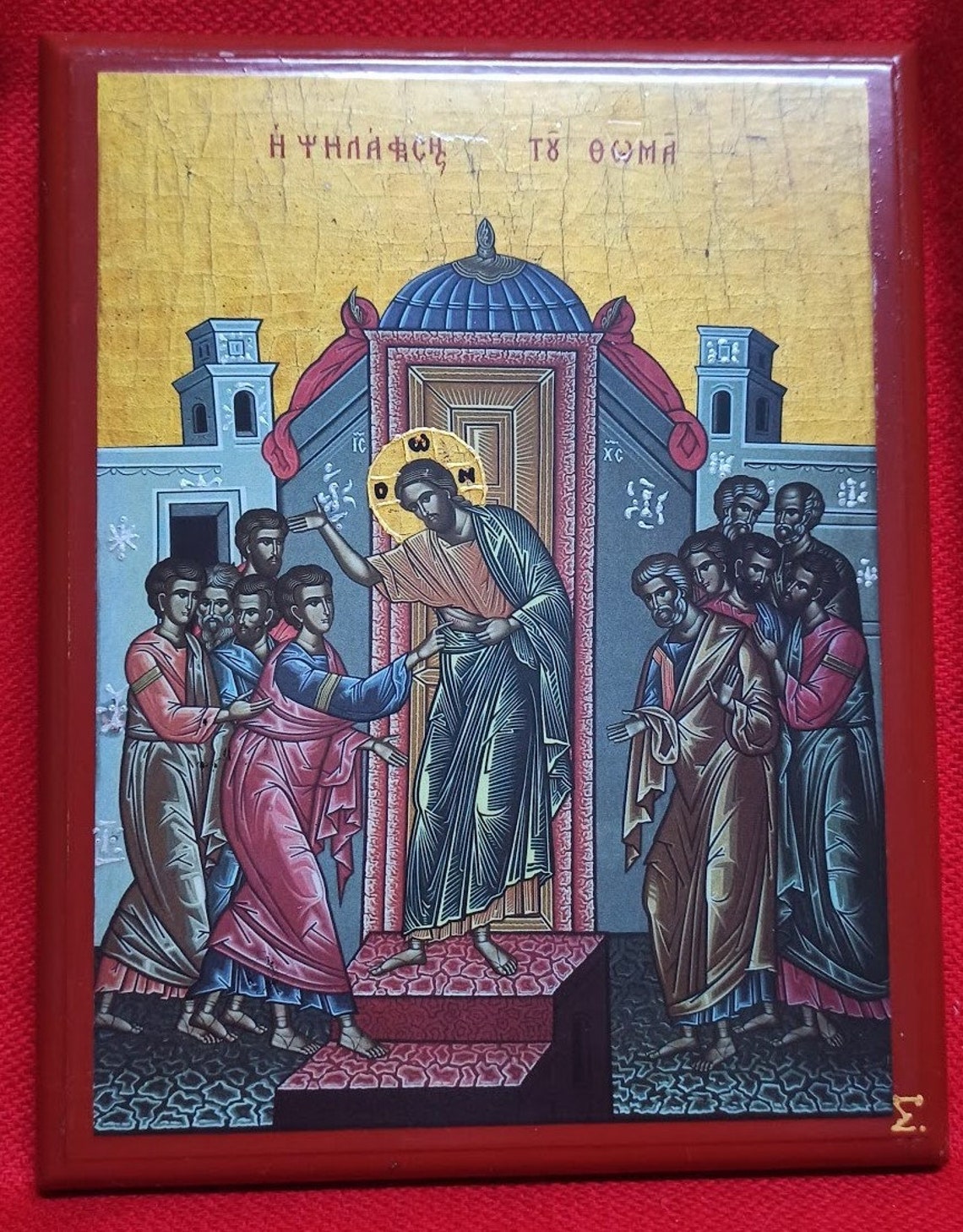 Orthodox Icons Byzantine the Palpation of Thomas Icon Greek - Etsy