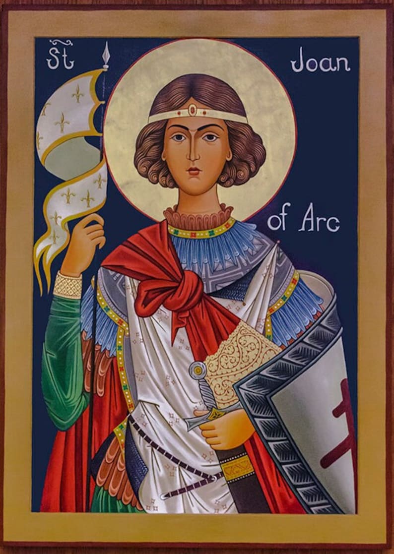 Saint Joan of Arc Orthodox Icons Byzantine Greek Catholic Icon ...