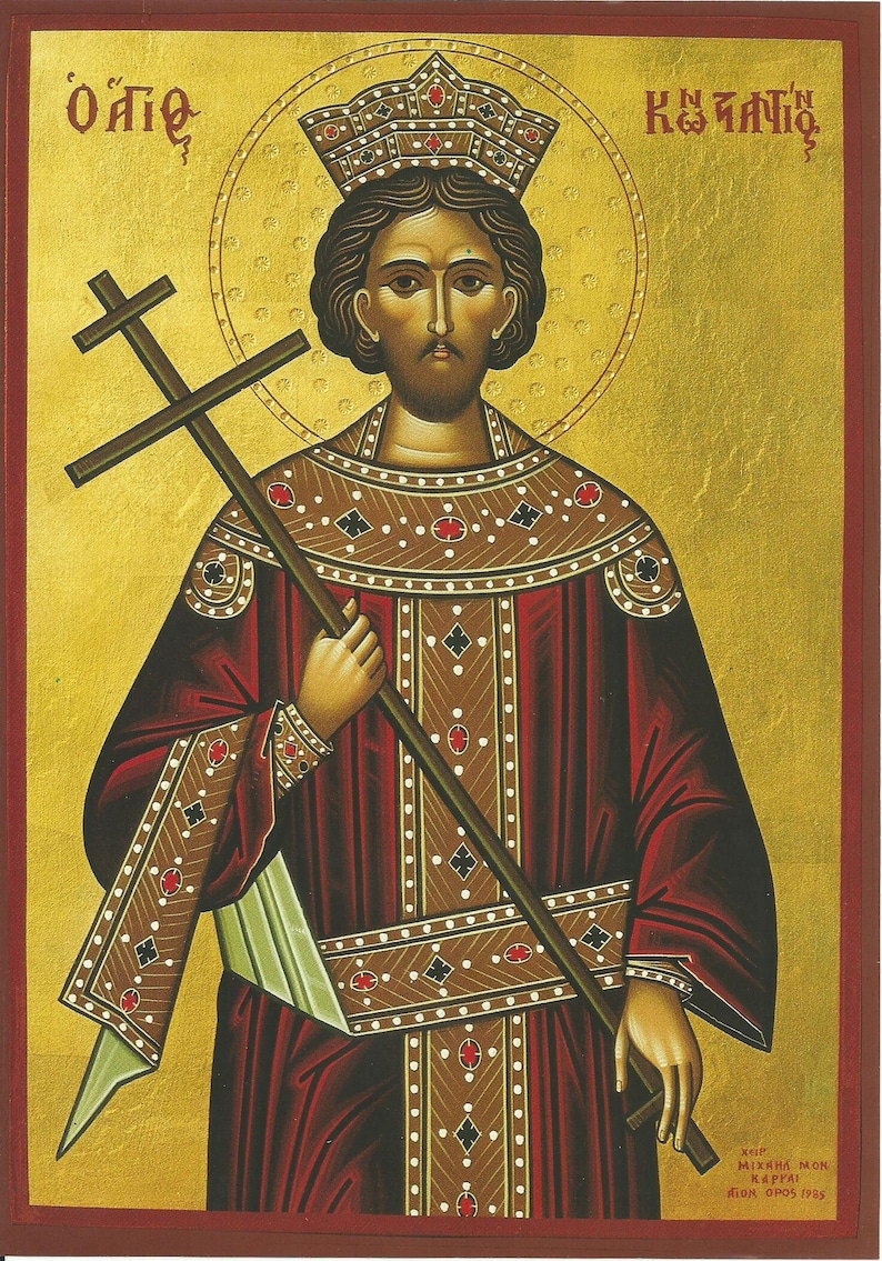 Orthodox Icons Byzantine Saint Constantine Icon Greek Orthodox - Etsy