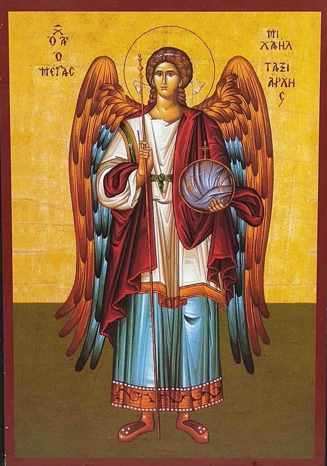 Orthodox Icons Byzantine Archangel Michael Icon Greek Orthodox Icon ... Orthodox Icons Byzantine Archangel Michael Icon Greek Orthodox Icon ...