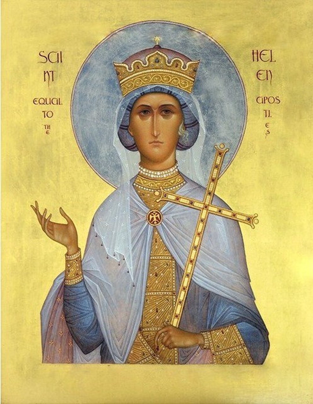 Orthodox Icons Byzantine Saint Helen Icon Greek Orthodox Icon Byzantine ...