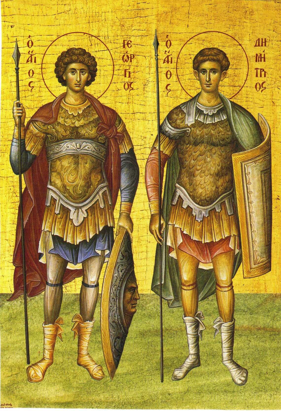 Orthodox Icons Byzantine Saint Georgios Dimitrios Greek - Etsy