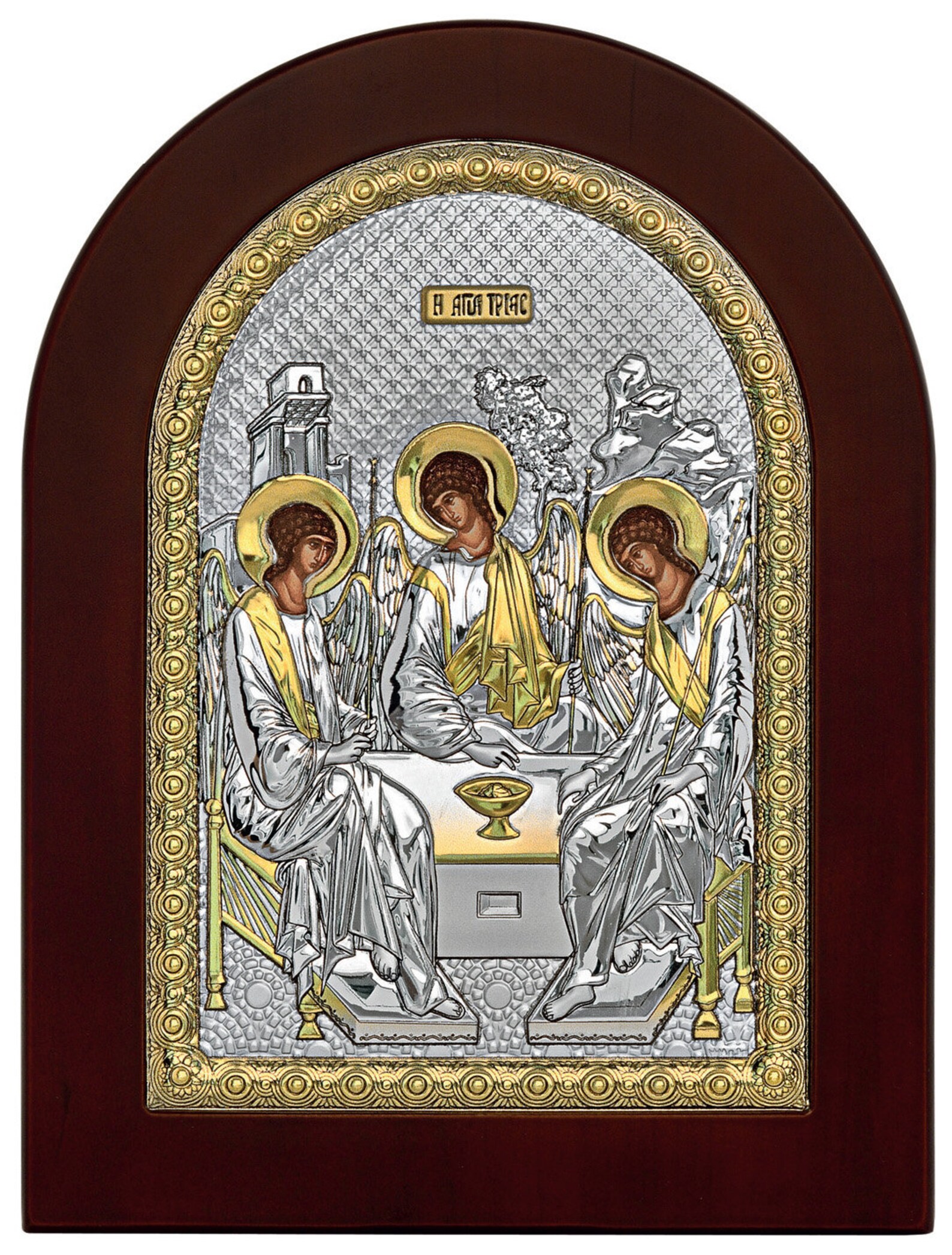 Byzantine Silver Orthodox Icon HOLY TRINITY Icon Greek - Etsy