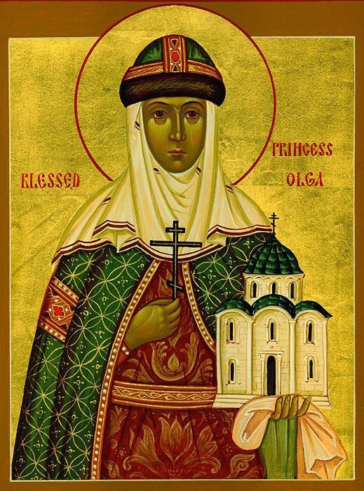 Orthodox Icons Byzantine Saint Olga Icon Greek Orthodox Icon - Etsy
