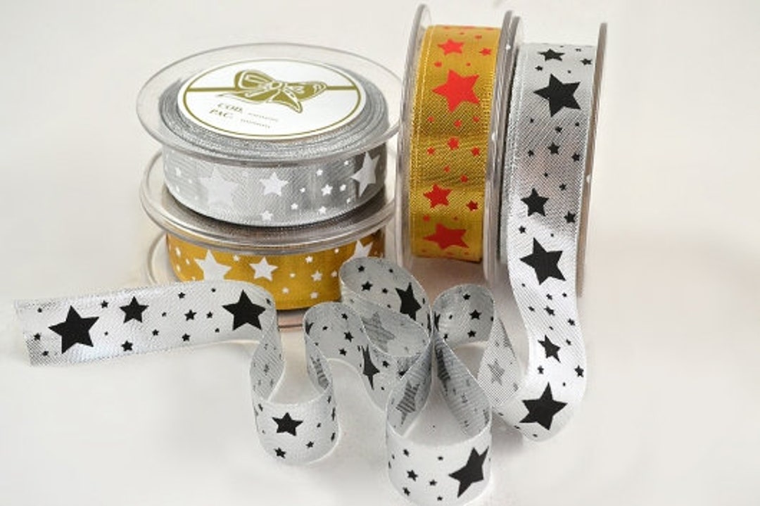 Ribbon With Stars in Various Color Combinations Width 1.3 Cm - Etsy