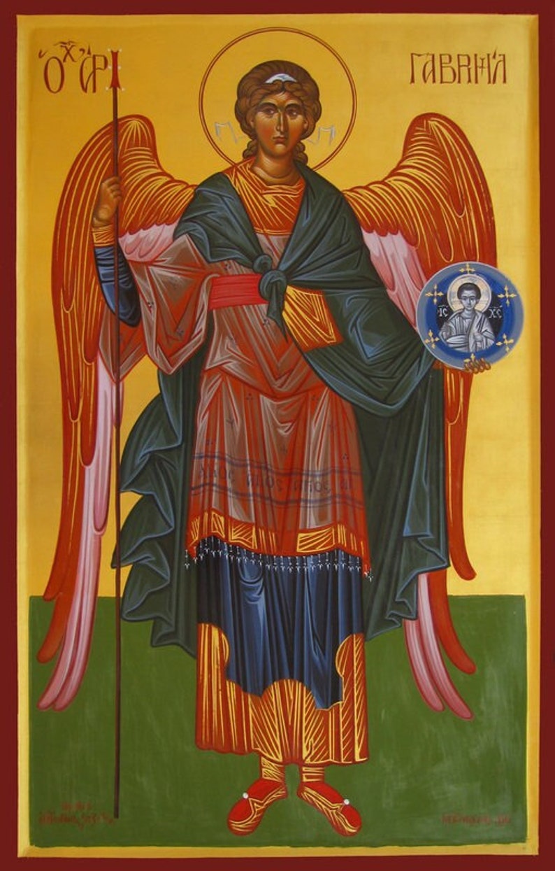 Orthodox Icons Byzantine Archangel Gabriel Icon Greek Orthodox - Etsy