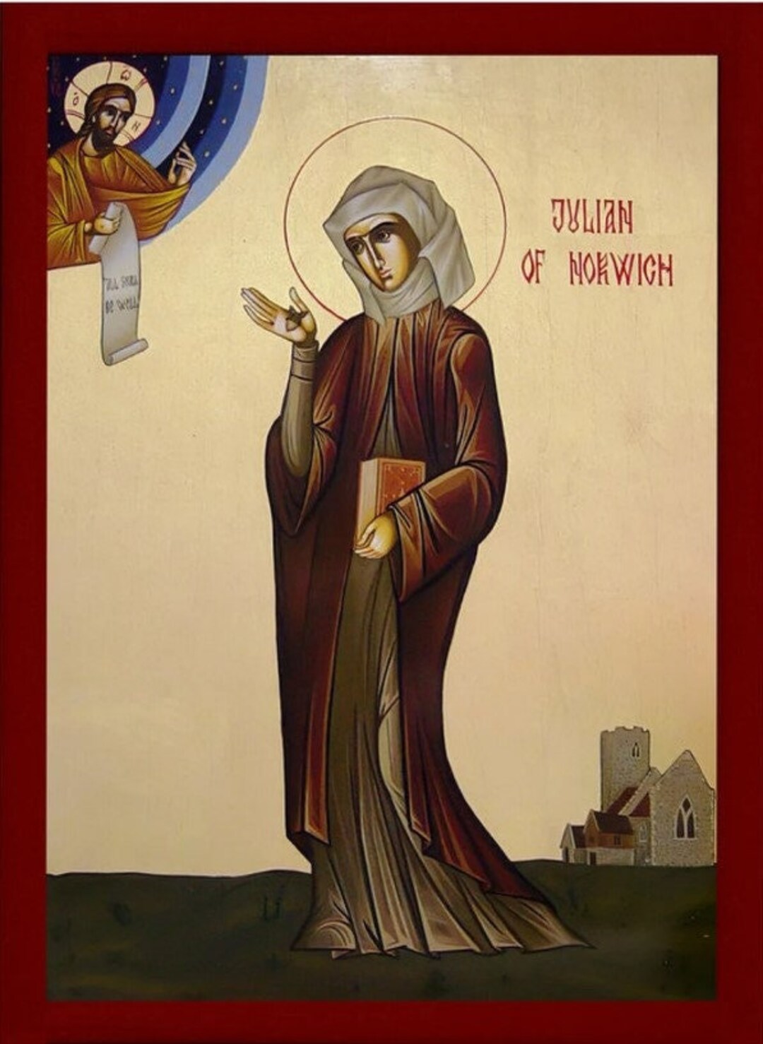 Orthodox Icons Byzantine Saint Julian of Norwich Icon Greek Orthodox ...