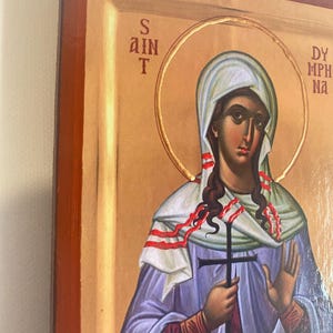 Saint Dymphna Orthodox Icons Byzantine Icon Greek Orthodox Icon Byzantine Icon Birthday Name-day ...