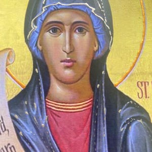 Orthodox Icons Byzantine Saint Prophetess Hannah Greek Catholic Icon ...