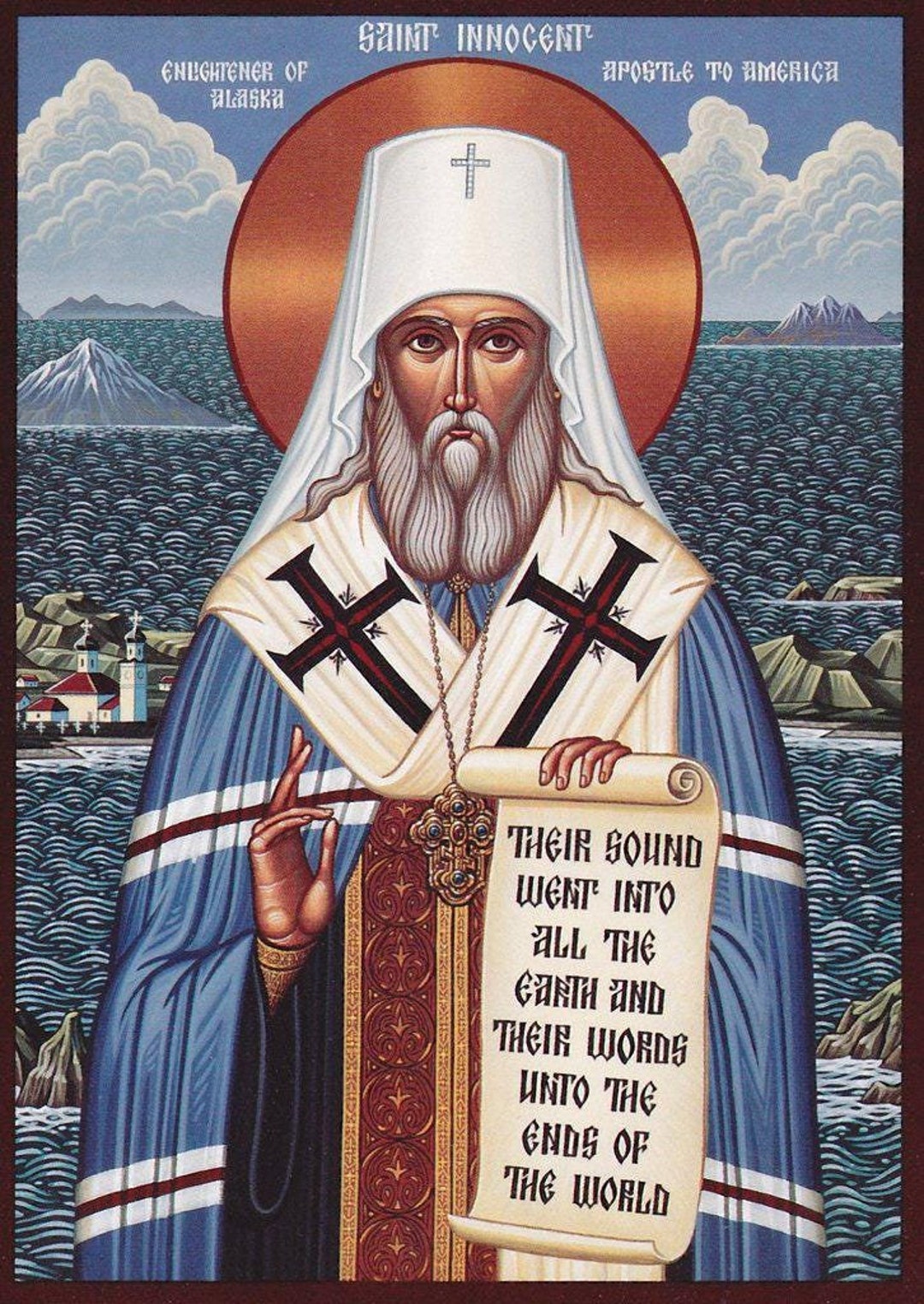 Orthodox Icons Byzantine Saint Innocent of Alaska Greek Orthodox ...
