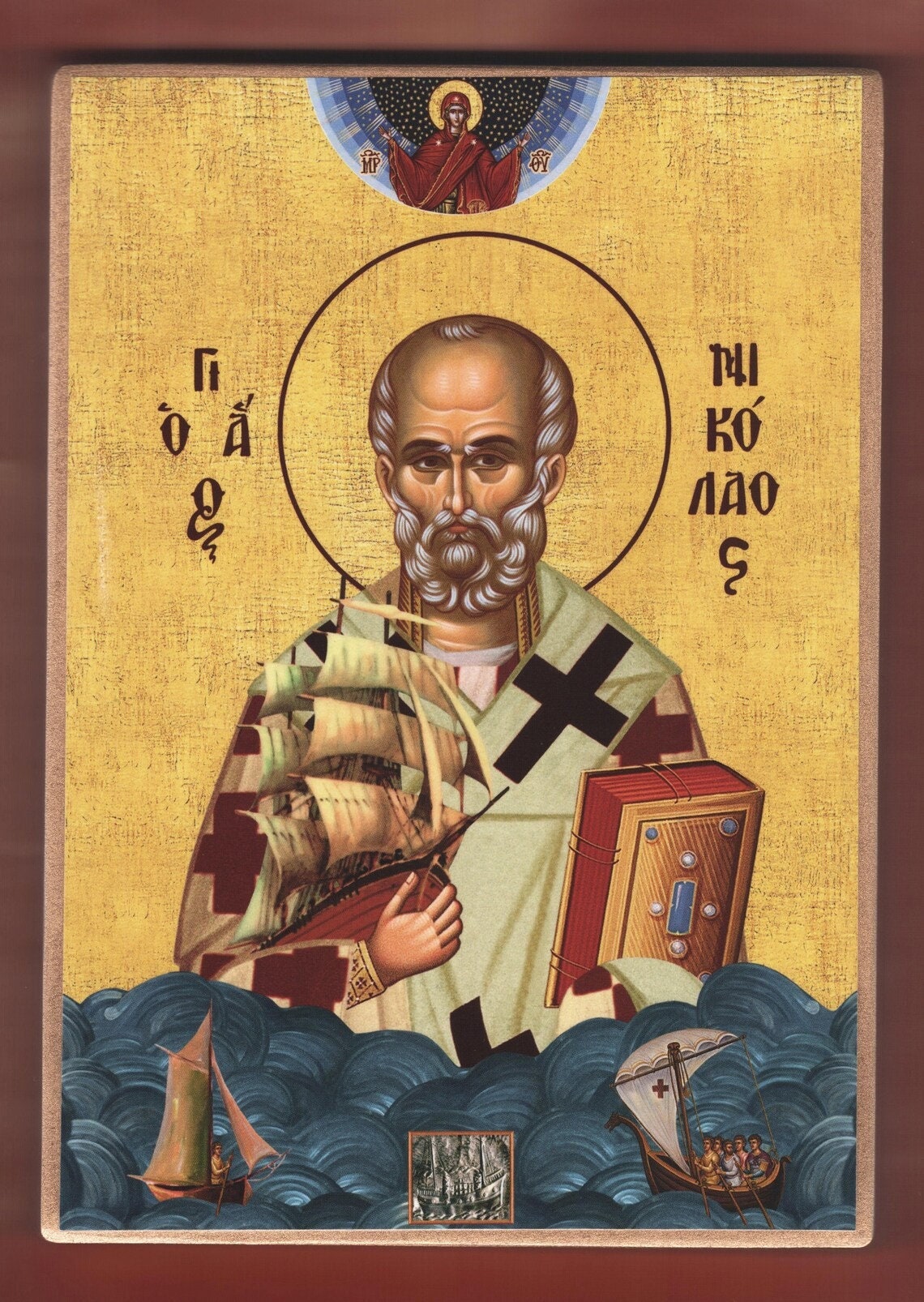 Orthodox Icons Byzantine Saint Nicholas Nikolaos Greek Icon - Etsy