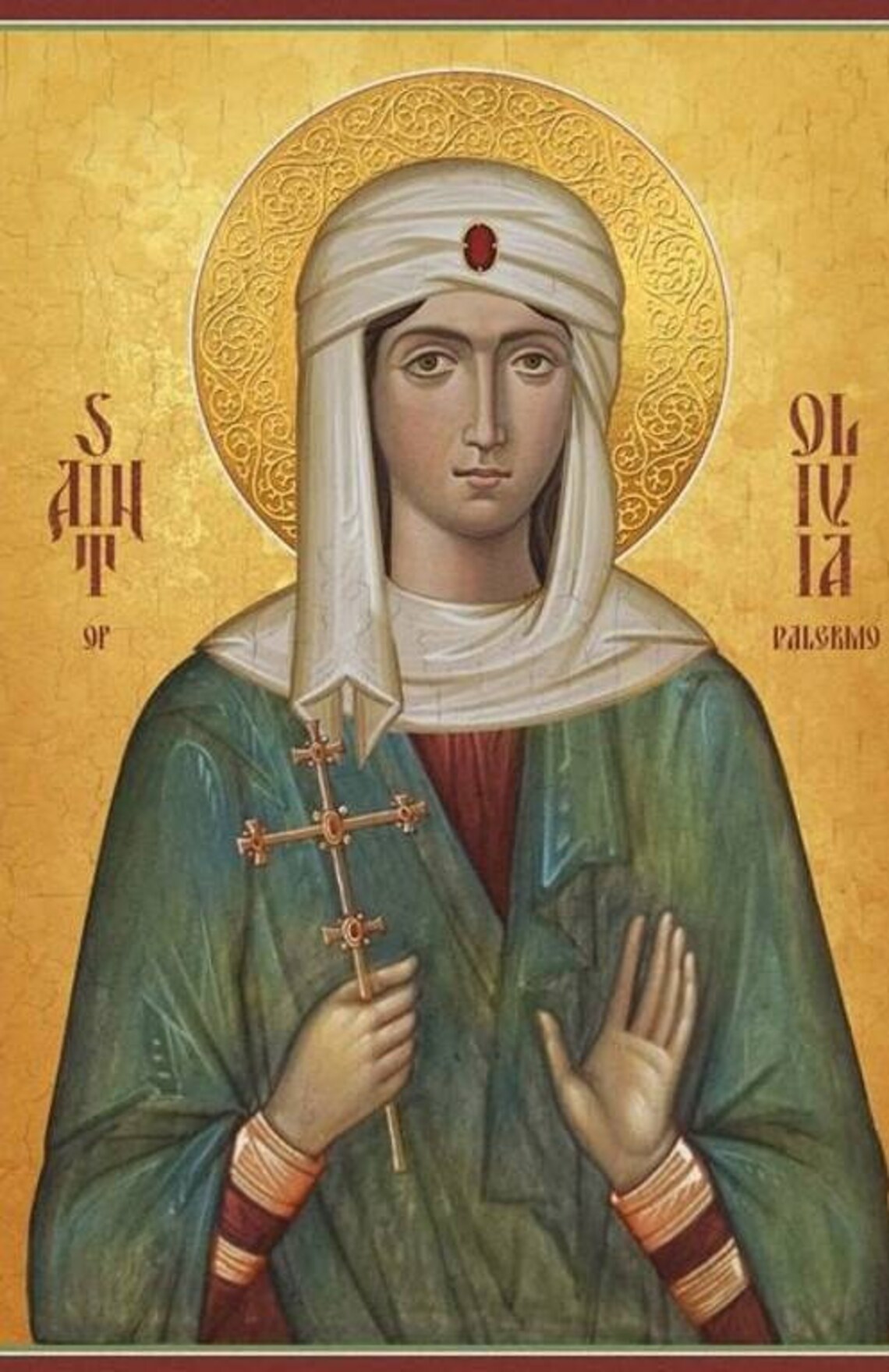 Orthodox Icons Byzantine Saint Olivia of Palermo Greek - Etsy