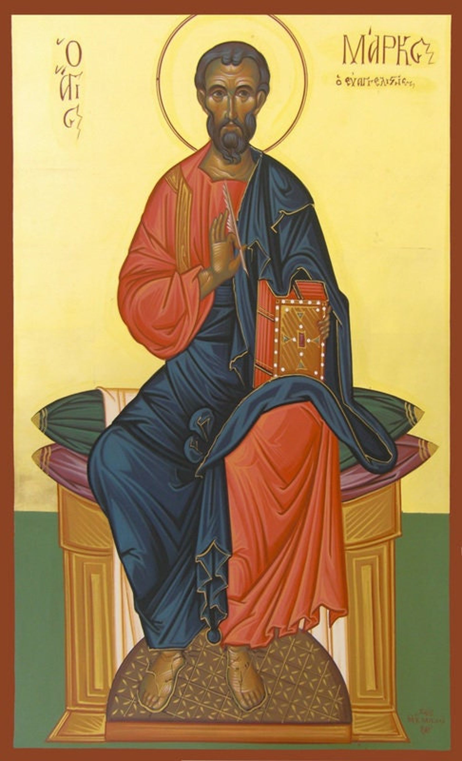 Orthodox Icons Byzantine Saint Mark Greek Icon Birthday - Etsy
