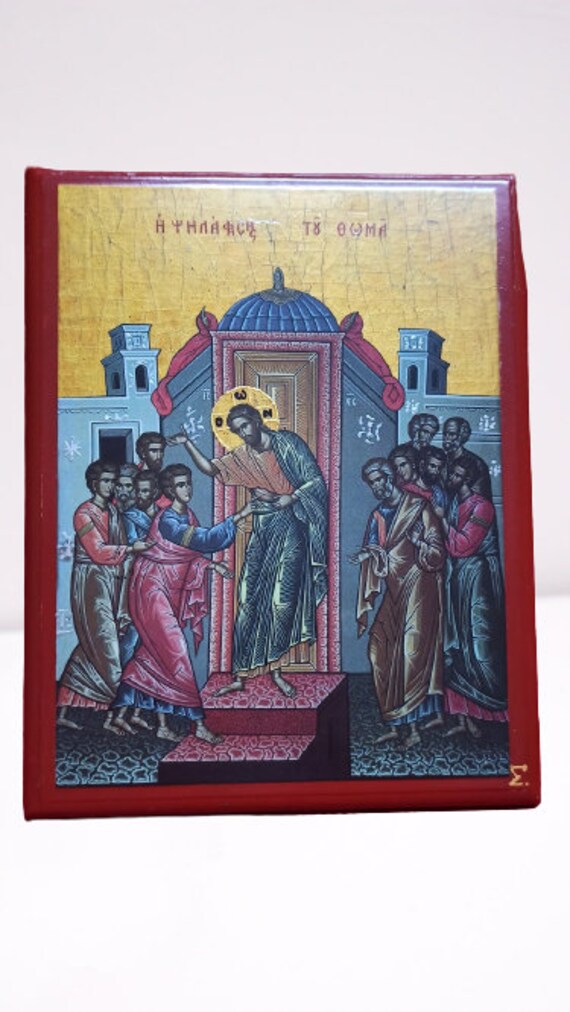 Orthodox Icons Byzantine the Palpation of Thomas Icon Greek - Etsy