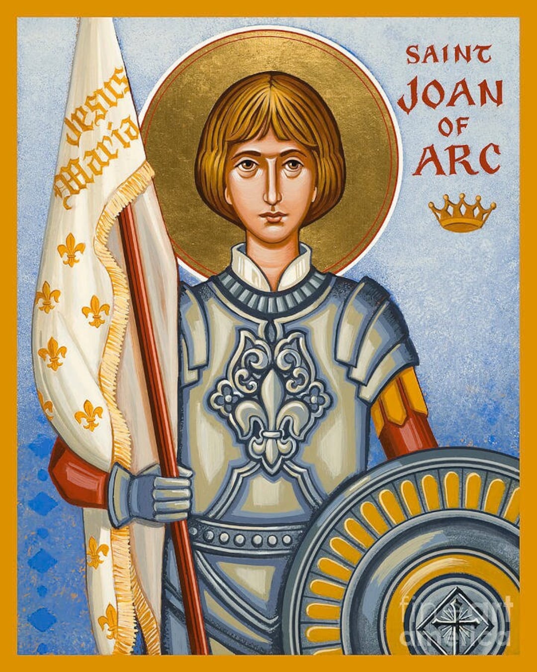 Saint Joan of Arc Orthodox Icons Byzantine Greek Catholic Icon ...