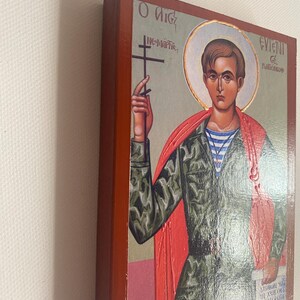 Orthodox Icons Byzantine Saint Evgenios Rodionov Greek Icon Birthday ...