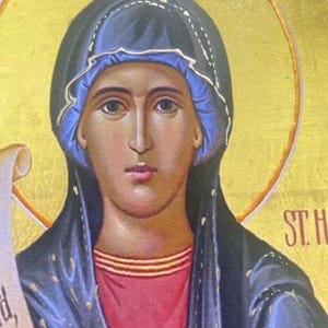 Orthodox Icons Byzantine Saint Prophetess Hannah Greek Catholic Icon ...