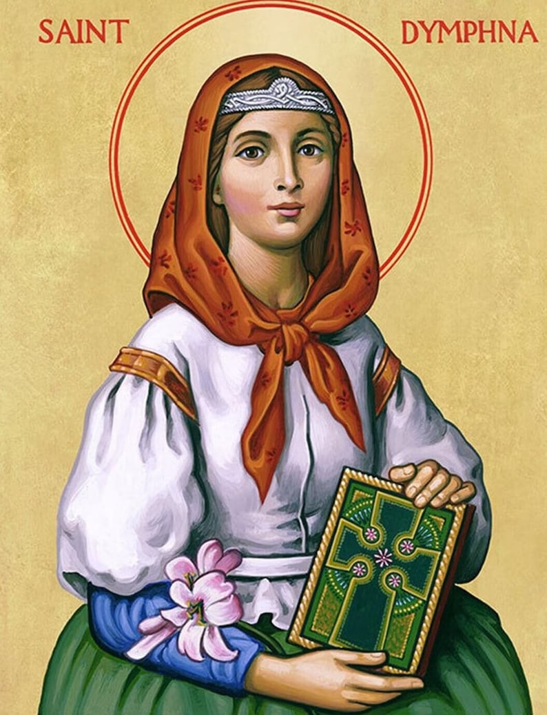 Saint Dymphna Orthodox Icons Byzantine Icon Greek Orthodox - Etsy
