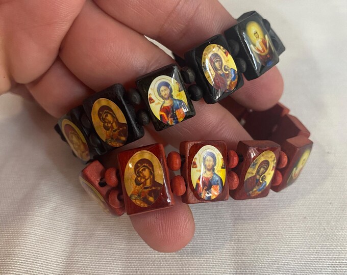 Handmade Prayer Rope Komboskini With Small Icons Unisex Prayer Bracelet ...