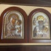 Silver Icon Diptych With Gilded Details Byzantine Silver Orthodox Icon ...