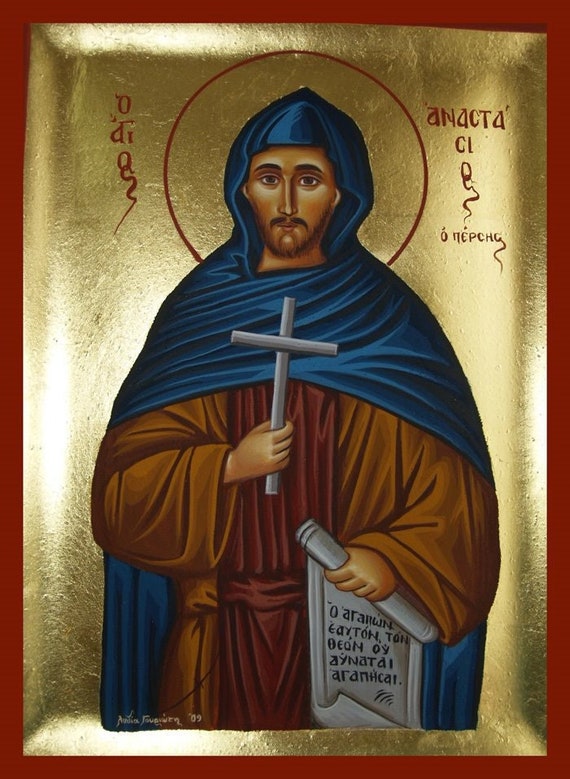 Orthodox Icons Byzantine Saint Anastasios Greek Orthodox - Etsy