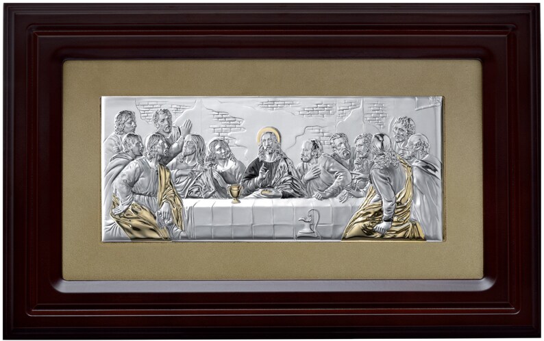 The Last Supper Silver 925 Byzantine Silver Orthodox Icon - Etsy