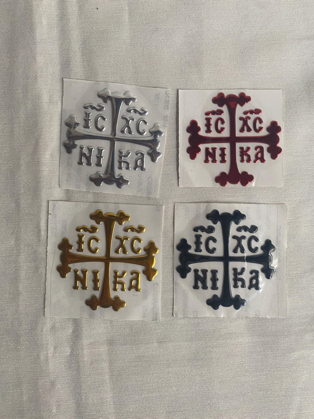 Christogram IC XC NIKA- Jesus Christ - Enamel Strikers for Cars, Laptop - Etsy