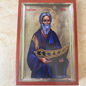 Prophet Noah Orthodox Icons Byzantine Greek Icon Birthday Name-day Gift ...