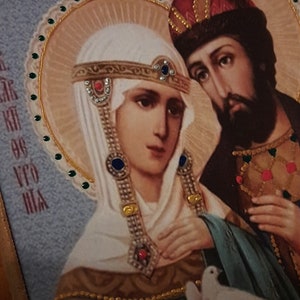 Orthodox Icons Byzantine Saint Peter and Fevronia Icon Greek Orthodox ...