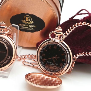 Boris Johnson Signed Rose Gold Pocket Watch Custom Engraved ...