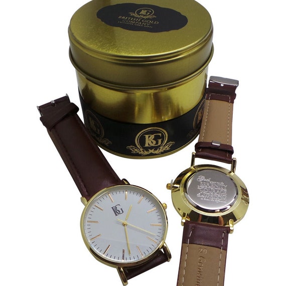 Serenity Prayer Engraved Real Leather Wristwatch Luxury Watch | Etsy