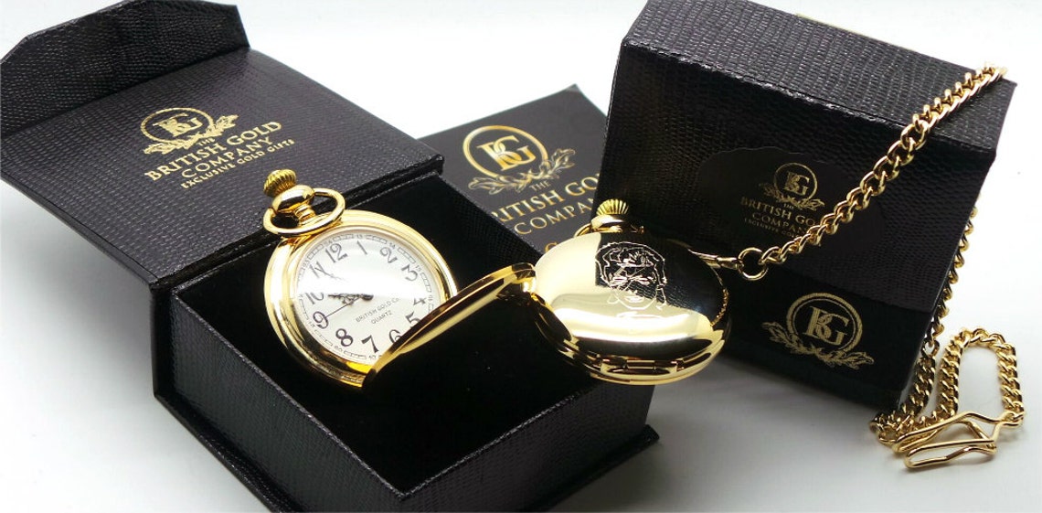 Signed David Bowie Pocket Watch 24k Gold Clad in Luxury Gift Box Case ...