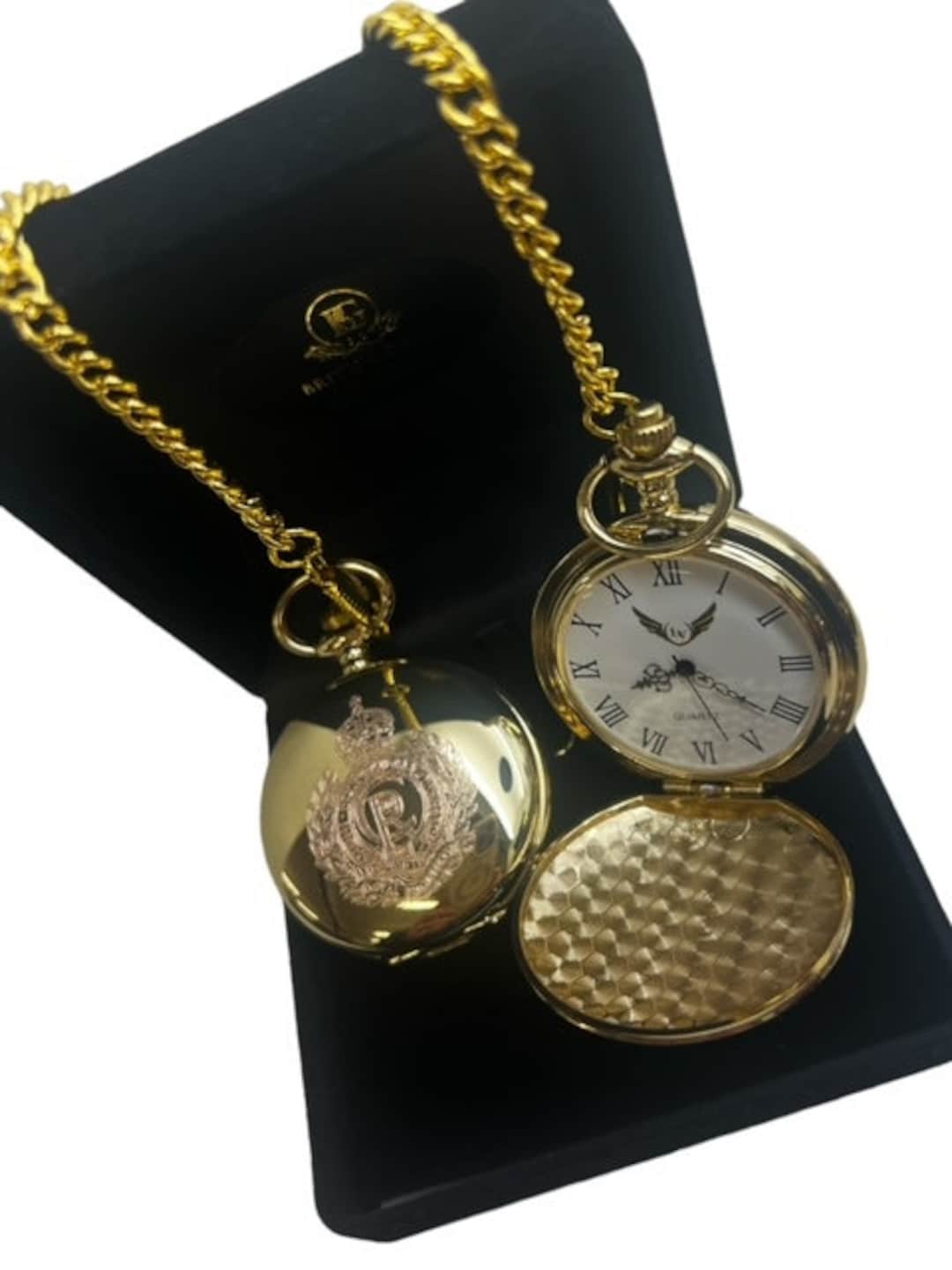 Royal Engineers Pocket Watch NEW Kings Crest in Luxury Gift Case ...