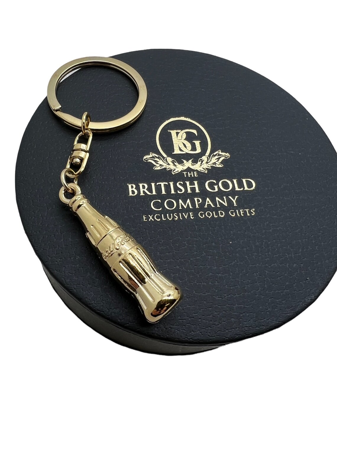 Cola Cola Bottle Coke Pure 24K Clad Gold Keyring Keychain in - Etsy