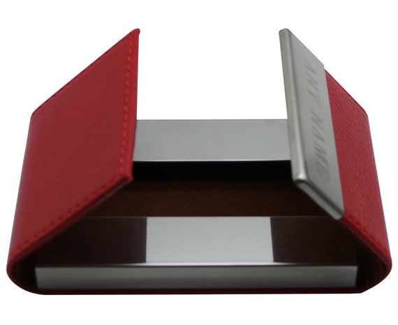 Personalised Card Case ID Business Holder Free Custom | Etsy