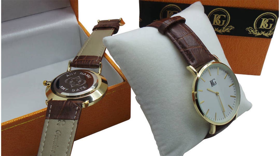 Zodiac Birth Date Star Sign Personalised Real Leather Wrist Watch ...