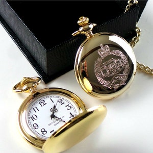The Royal Tank Regiment 24k Gold Plated Personalised Pocket Watch ...