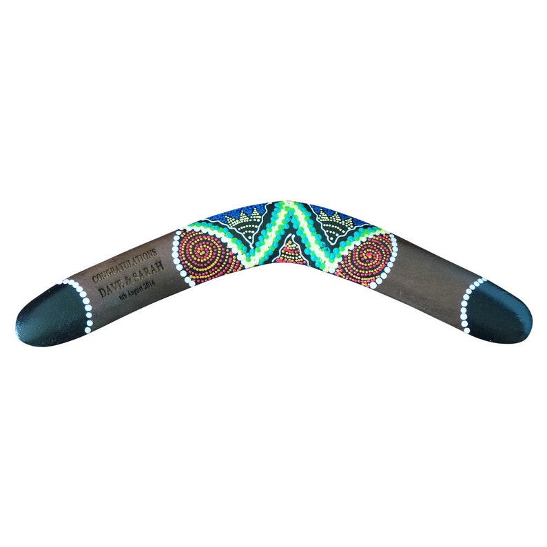 Engraved Boomerang Personalised Wooden Custom Engraving - Etsy UK