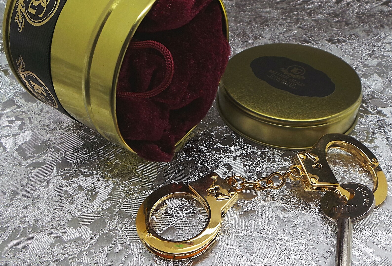 Gold Handcuffs Police HM Prison Keyring Keychain Luxury Gift - Etsy