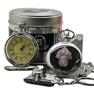 Royal Regiment of Fusiliers Silver Personalised Pocket Watch Battle ...