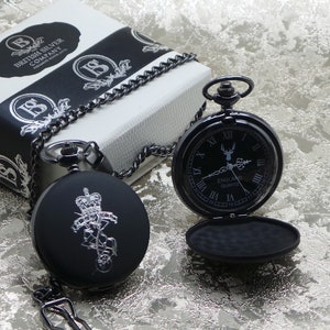 REME Royal Mechanical and Electrical Engineers Pocket Watch Crest Badge ...