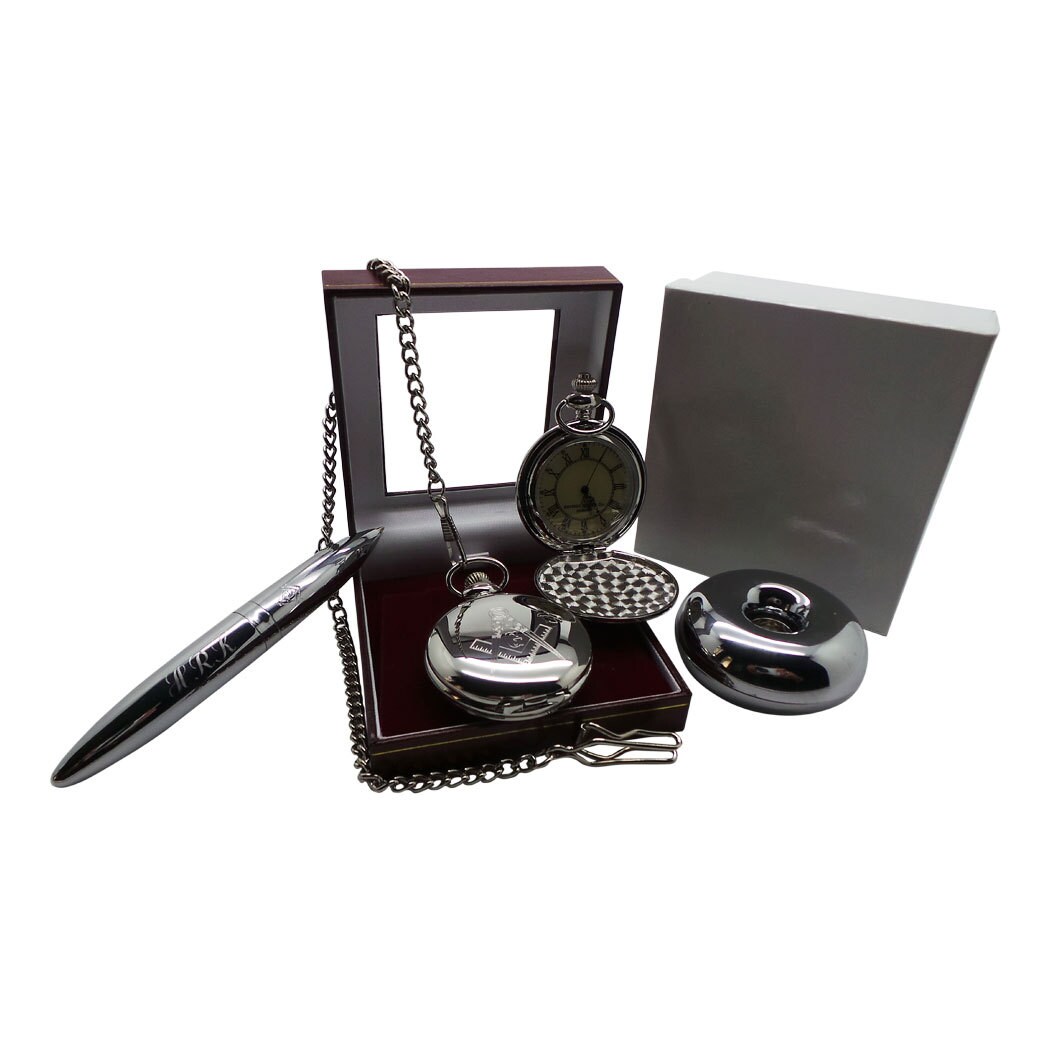 Engraved Freemasons Pocket Watch and Masonic Chrome Ballpoint | Etsy