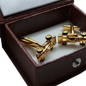 Racing Car Cufflinks Luxury Gold Gift Set for for F1 Fans Race Formula ...