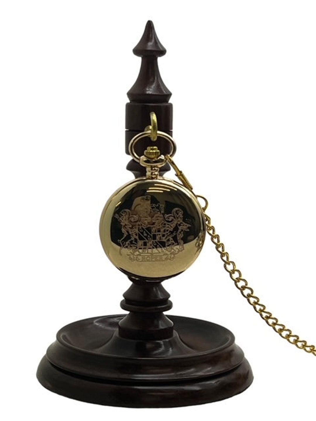 Pocket Watch Stand Wooden Display Holder Hanger Luxury Crafted From ...